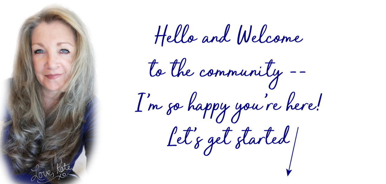 A New Beginning with Kate Welcome! | Kate Large